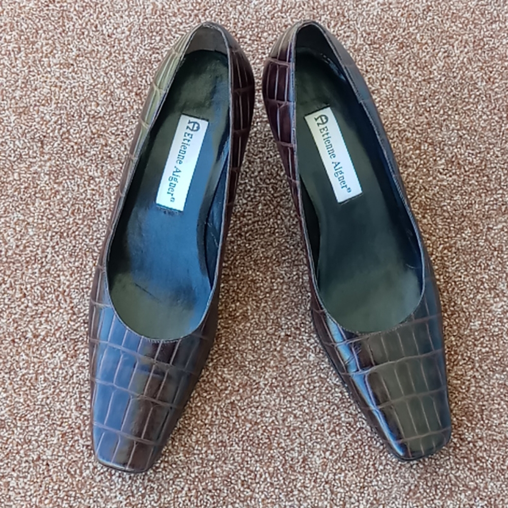 Etienne Aigner "Clack " Square Toes Shoe - Gem